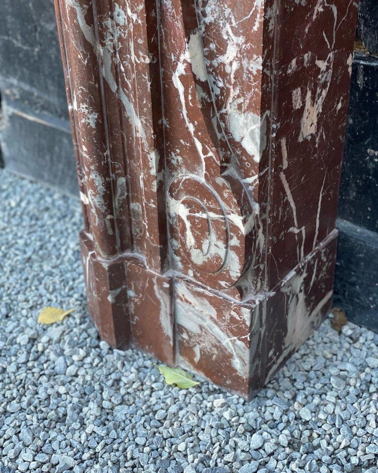 Louis XIV Style Fireplace In Rance Marble Circa 1880 For Sale at 1stDibs