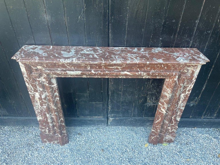 Louis XIV Style Fireplace In Rance Marble Circa 1880 For Sale at 1stDibs