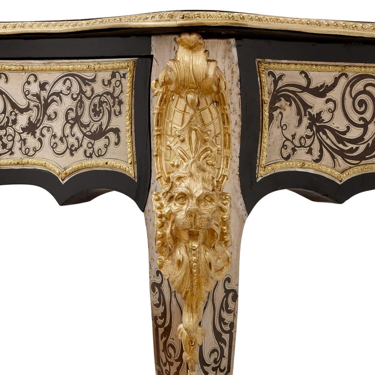 Louis XIV Style Gilt Bronze Mounted Boulle Inlay Writing Desk For Sale ...