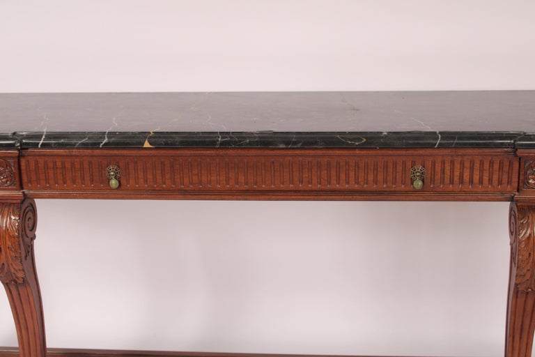 Louis XIV Style Walnut Console table For Sale at 1stDibs