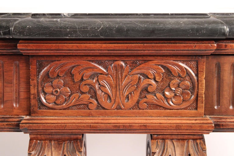 Louis XIV Style Walnut Console table For Sale at 1stDibs