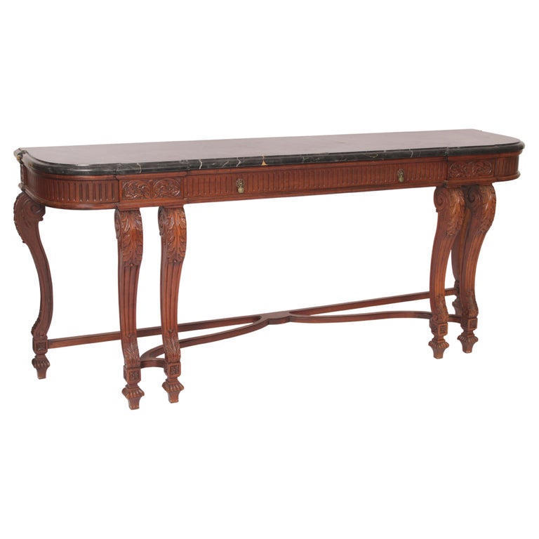 Louis XIV Style Walnut Console table For Sale at 1stDibs