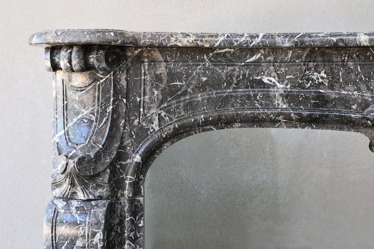 Impressive 18th Century Louis XV Fireplace of Saint Anna Marble For ...