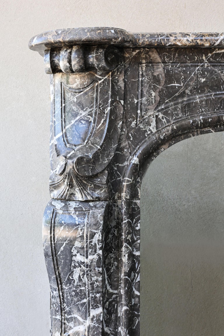 Impressive 18th Century Louis XV Fireplace of Saint Anna Marble For ...
