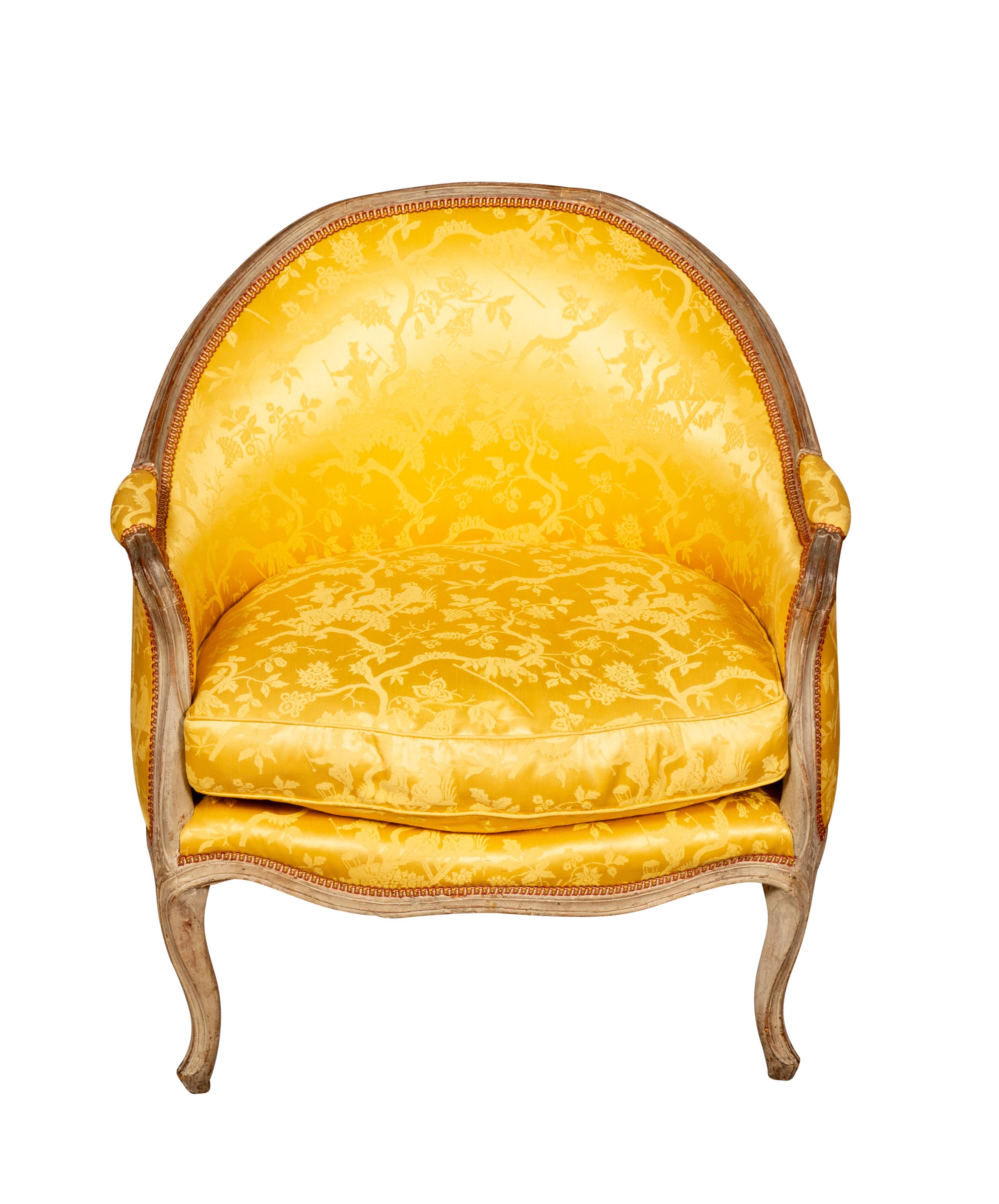 Louis XV Painted Bergere For Sale at 1stDibs