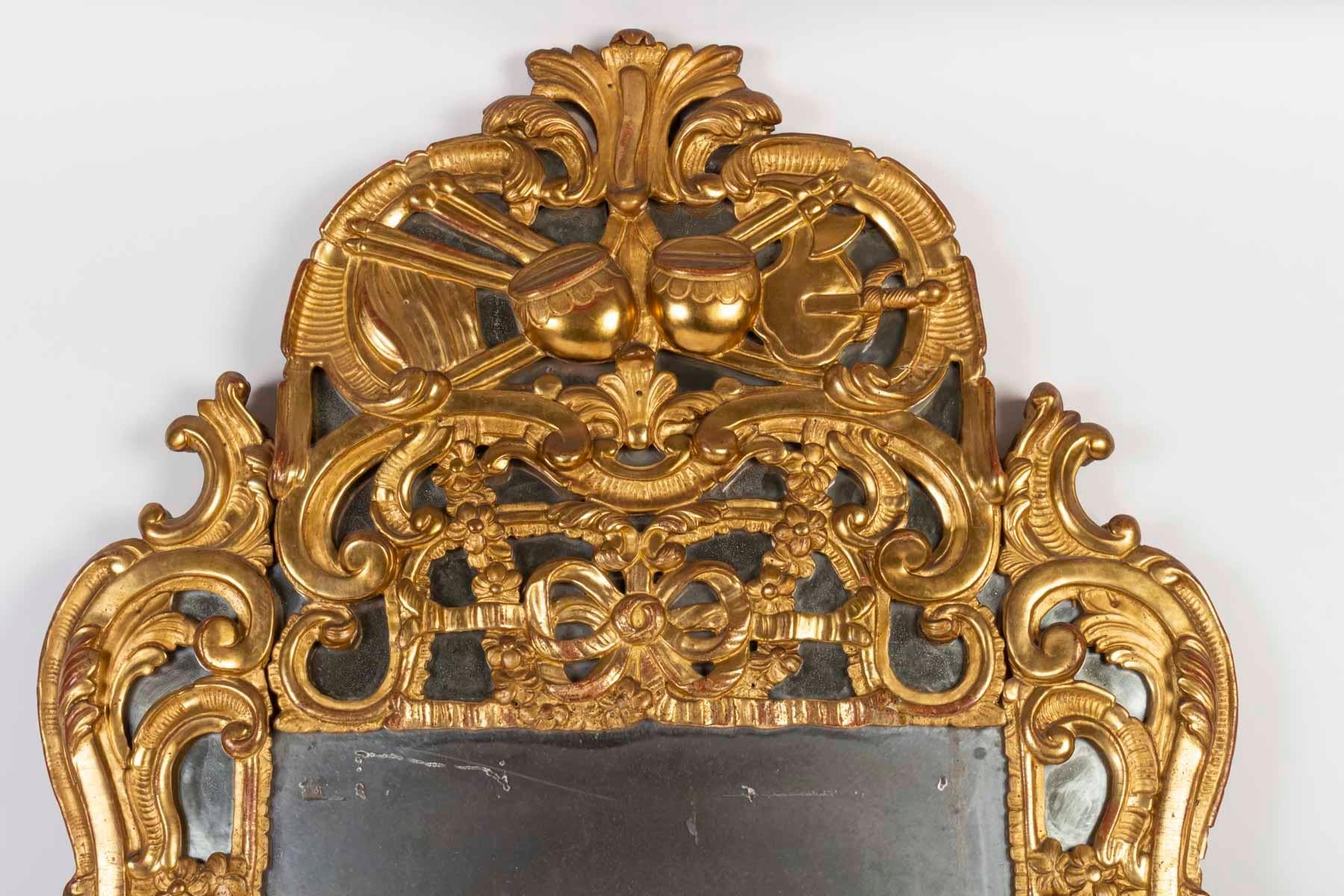 Louis XV Period Mirror, 18th Century, South of France, in Parcloses For ...