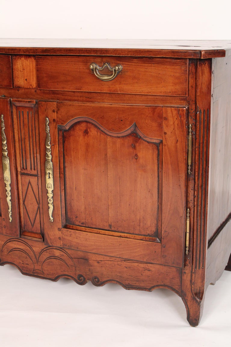 Louis XV Provincial Fruit Wood Buffet at 1stDibs