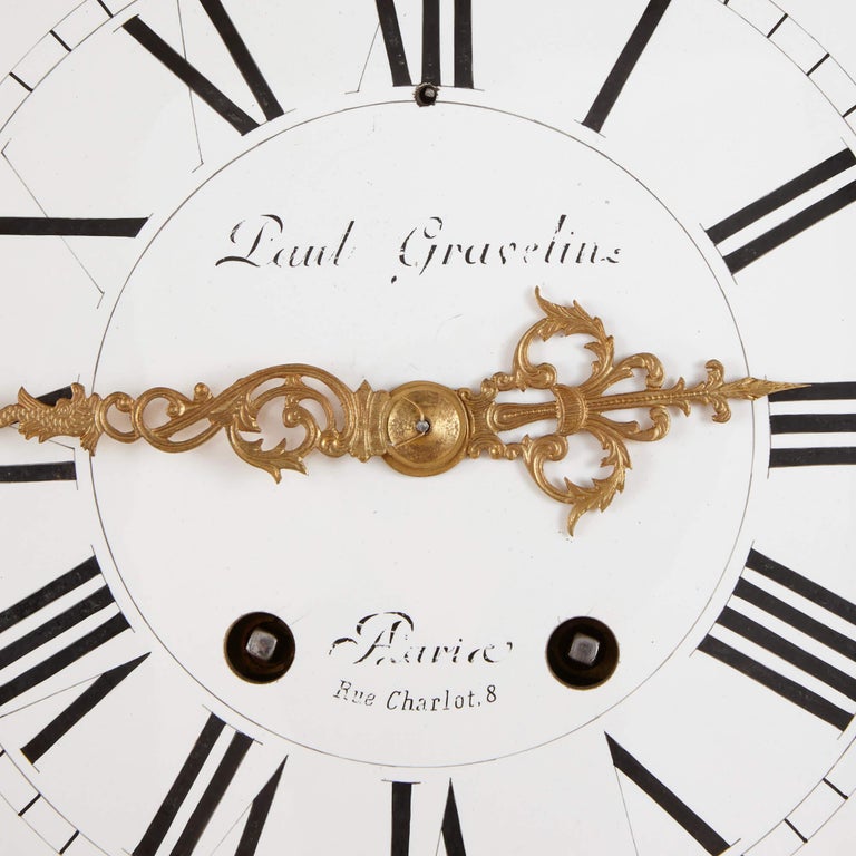 Louis XV Rococo Style Clock and Barometer Set by P. Gravelin For Sale ...