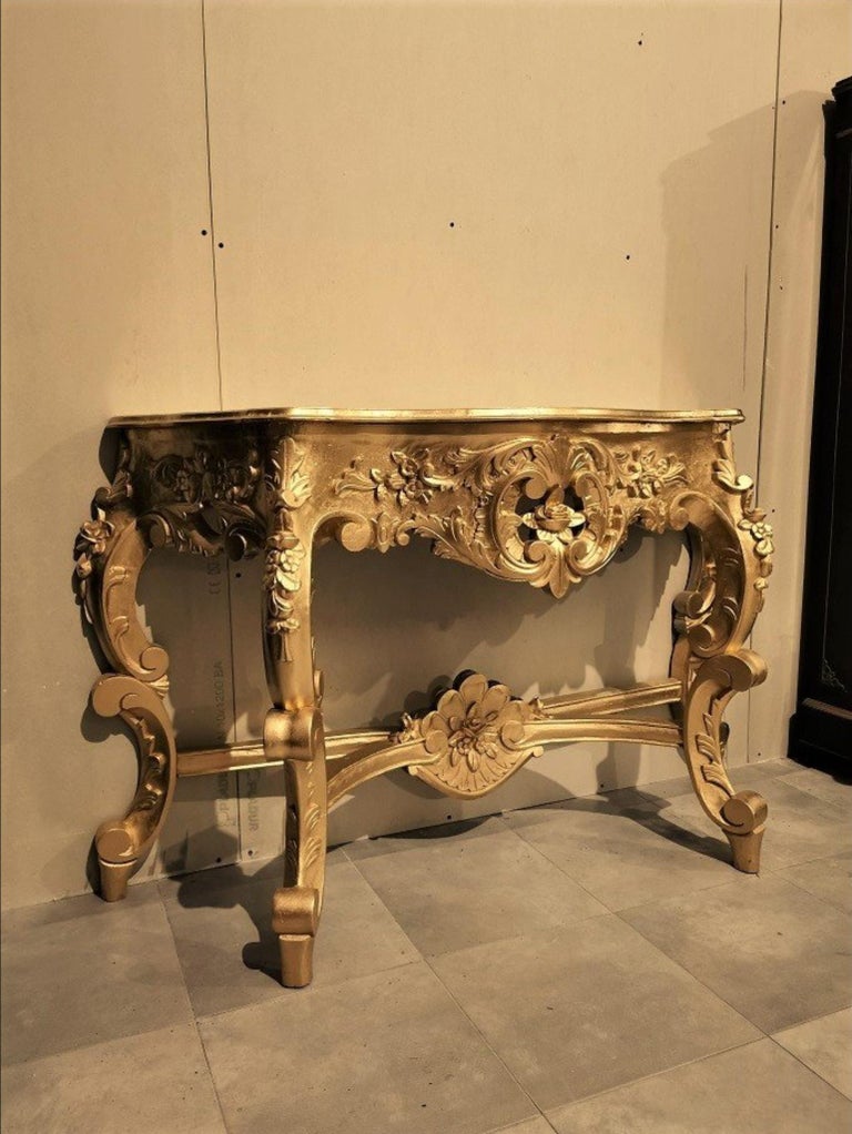 Louis XV Style Big Console Table, France For Sale at 1stDibs