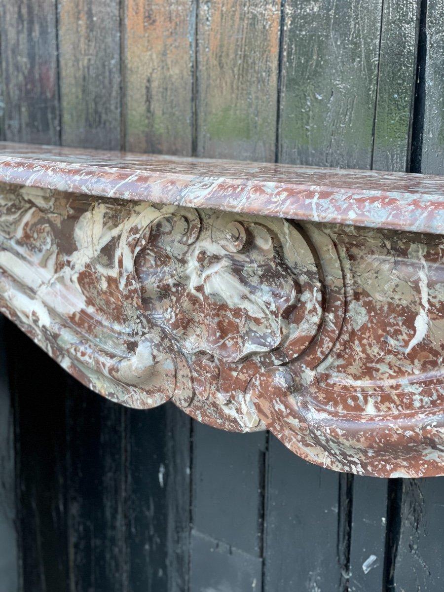 Louis XV Style Fireplace in Rance Marble For Sale at 1stDibs