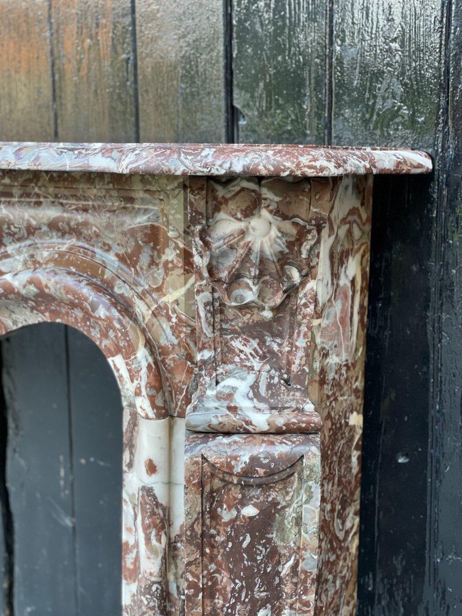 Louis XV Style Fireplace in Rance Marble For Sale at 1stDibs