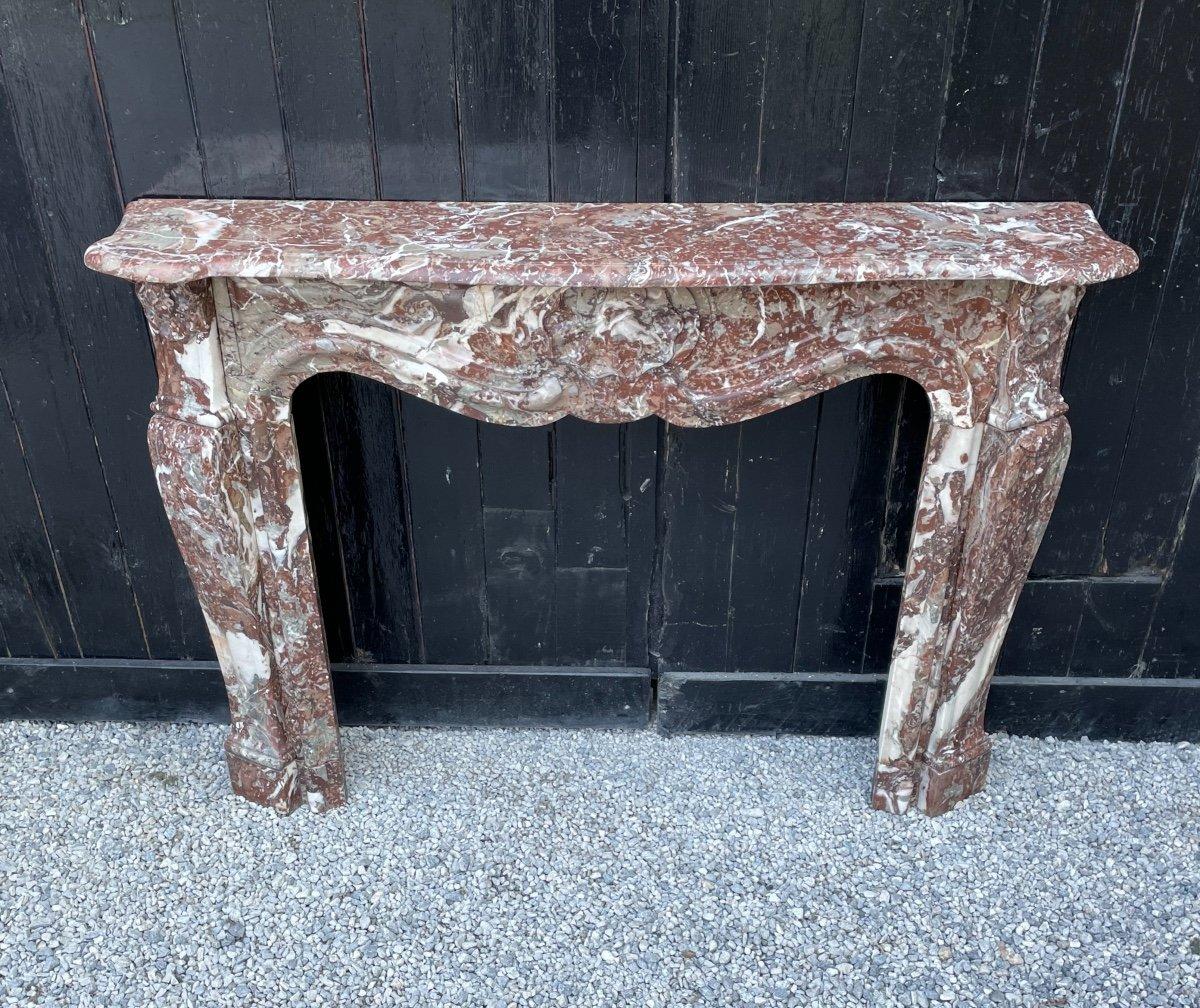 Louis XV Style Fireplace in Rance Marble For Sale at 1stDibs