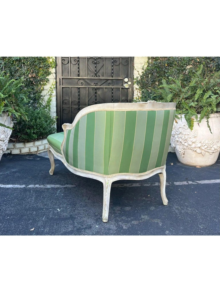 Louis XV Style French Striped Chaise Lounge, 19th Century For Sale at ...