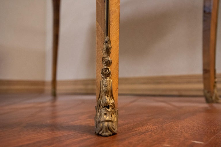 Louis XV Style Gilt Bronze Mounted King Wood Two-Tier Table at 1stDibs