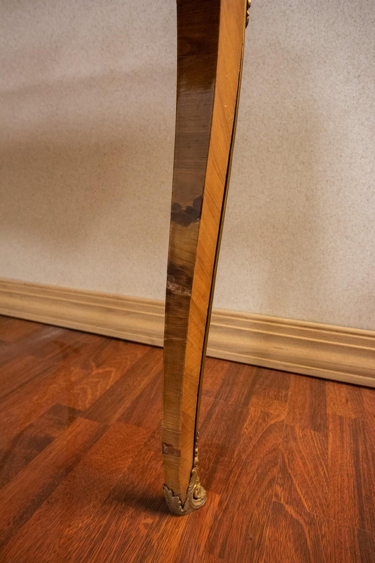 Louis XV Style Gilt Bronze Mounted King Wood Two-Tier Table at 1stDibs