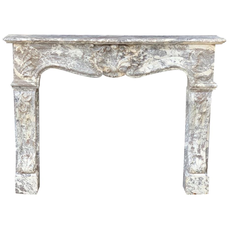 Louis XV Style Marble Fireplace Surround at 1stDibs | marble look ...
