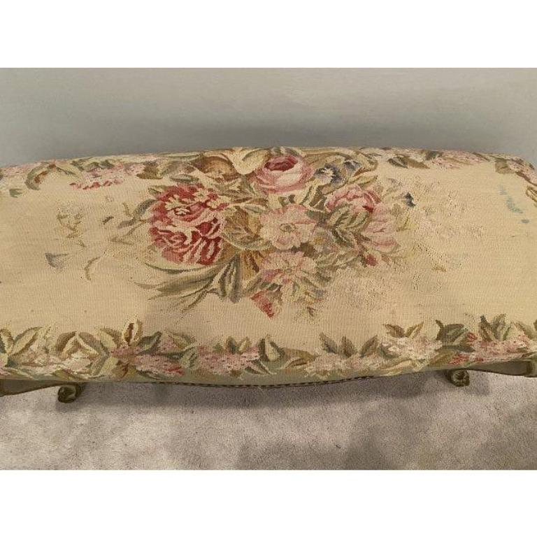 Louis XV Style Needlepoint Bench For Sale at 1stDibs