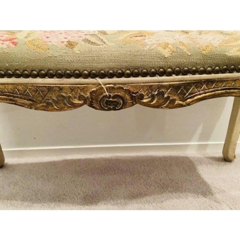 Louis XV Style Needlepoint Bench For Sale at 1stDibs