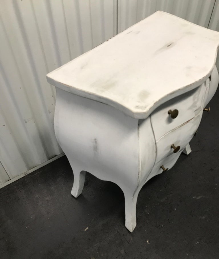 Louis XV Style Petite Painted Italian Commode / Side Table For Sale at ...