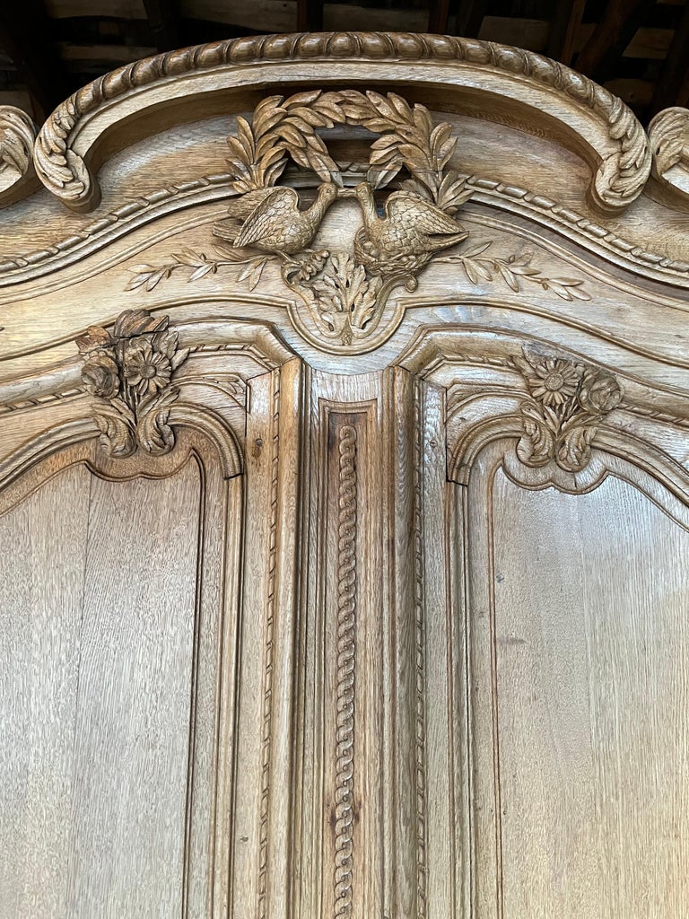 Louis XV Wedding Armoire, Normandy circa 1790 For Sale at 1stDibs