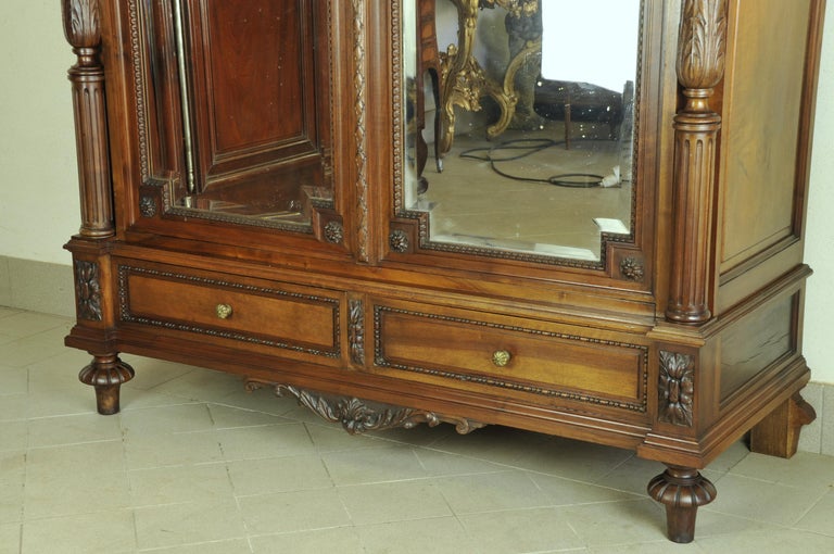 Louis XVI Bedroom Furniture in Carved Walnut For Sale at 1stDibs
