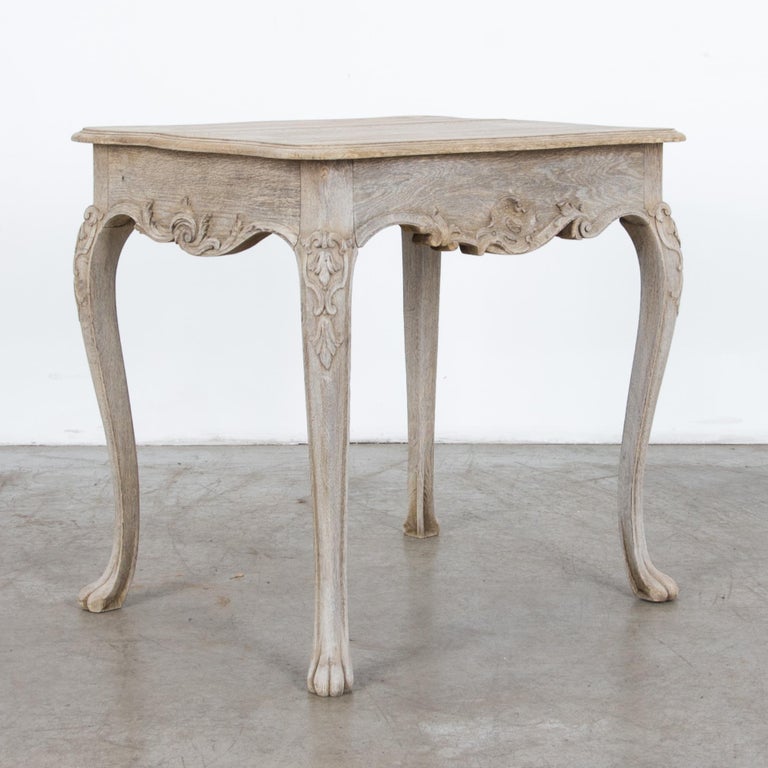 Louis XVI Cabriole Leg Oak Table at 1stDibs