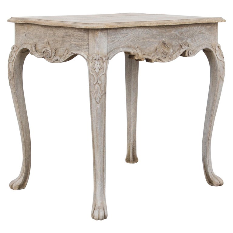 Louis XVI Cabriole Leg Oak Table at 1stDibs