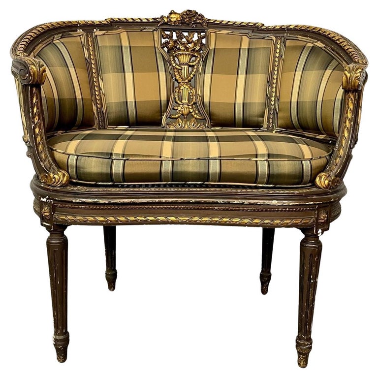 Louis XVI Chair Signed Guillaume Grohe, Gilt, 19th Century For Sale at ...