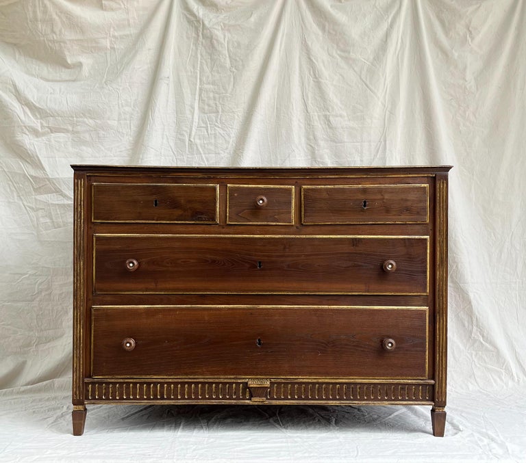 Louis XVI Chest of Drawers in Chestnut and Other Woods For Sale at 1stDibs