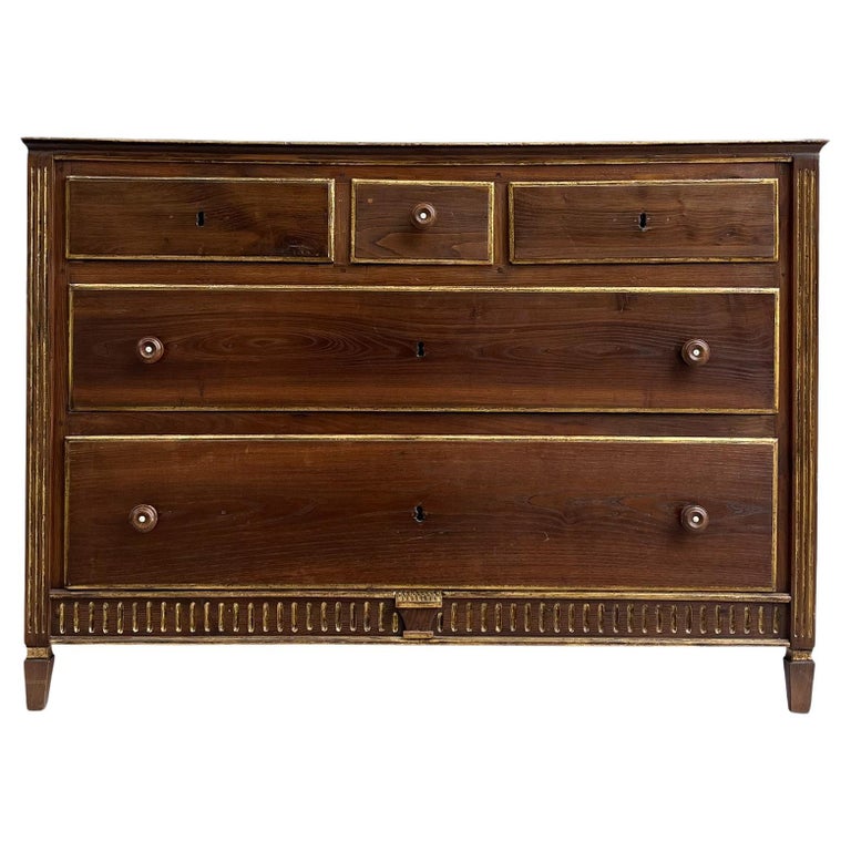 Louis XVI Chest of Drawers in Chestnut and Other Woods For Sale at 1stDibs