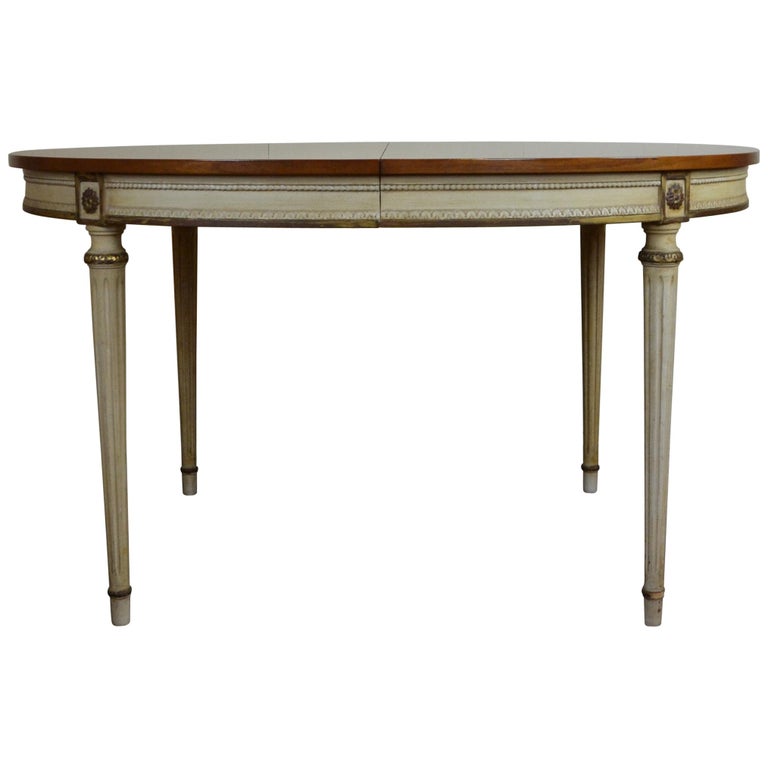 Louis XVI Dining Table by Kindel and 3 Leafs at 1stDibs