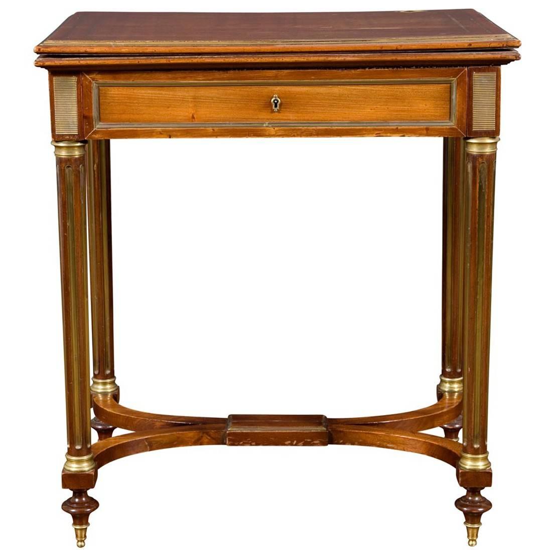 Louis XVI Fold-Over Games Table at 1stDibs