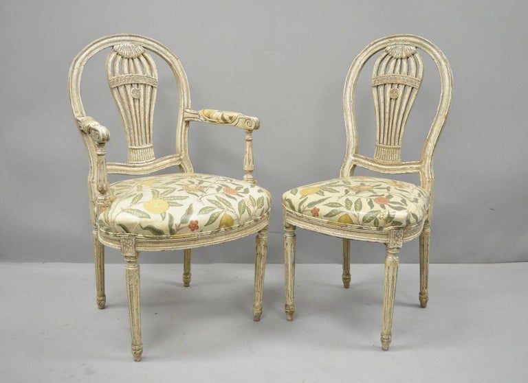 Louis XVI French Style Hot Air Balloon Back Montgolfier Dining Chair ...