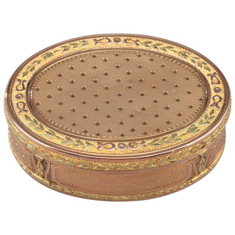 Louis XVI Gold Box For Sale at 1stDibs