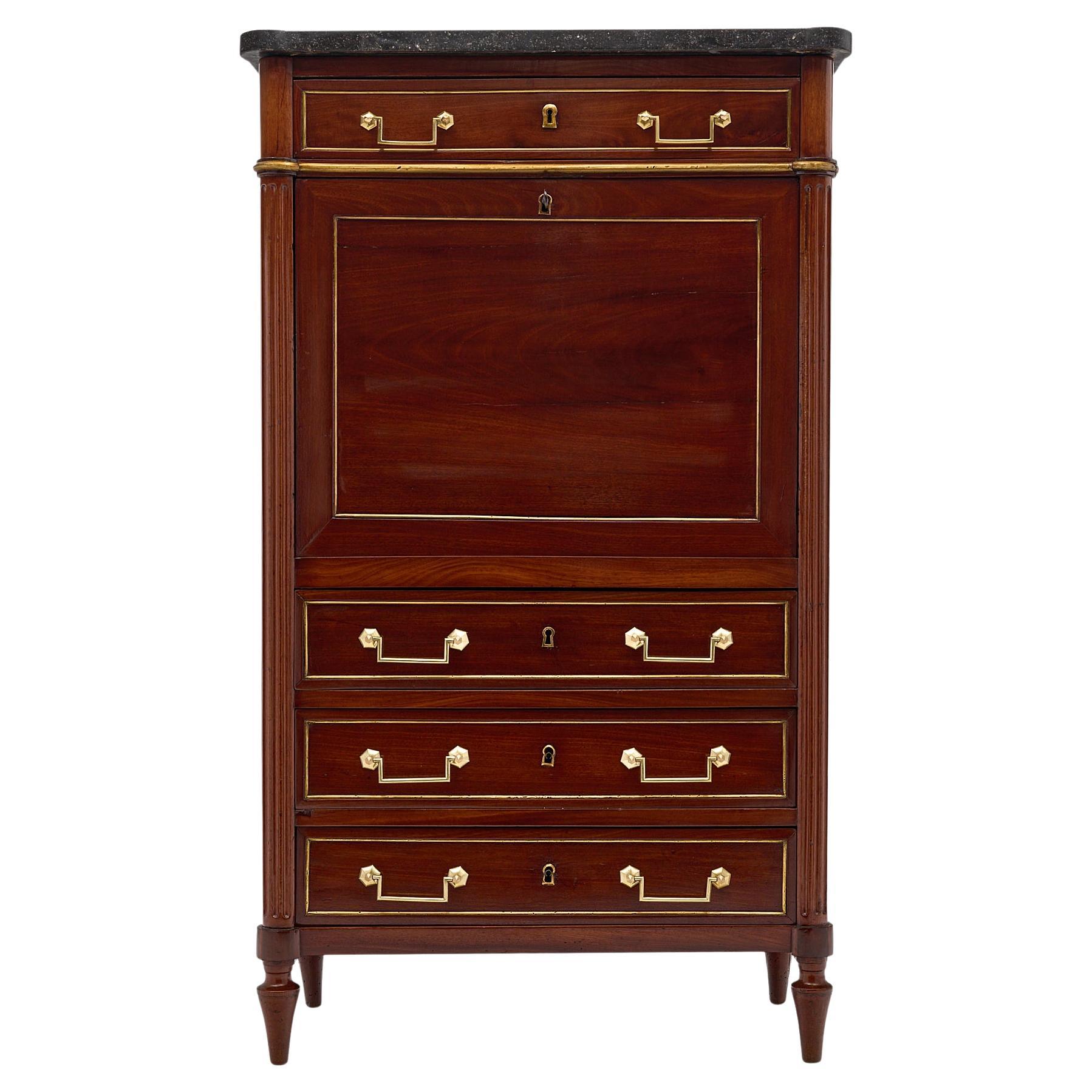 Antique French Chinoiserie Secretaire at 1stDibs