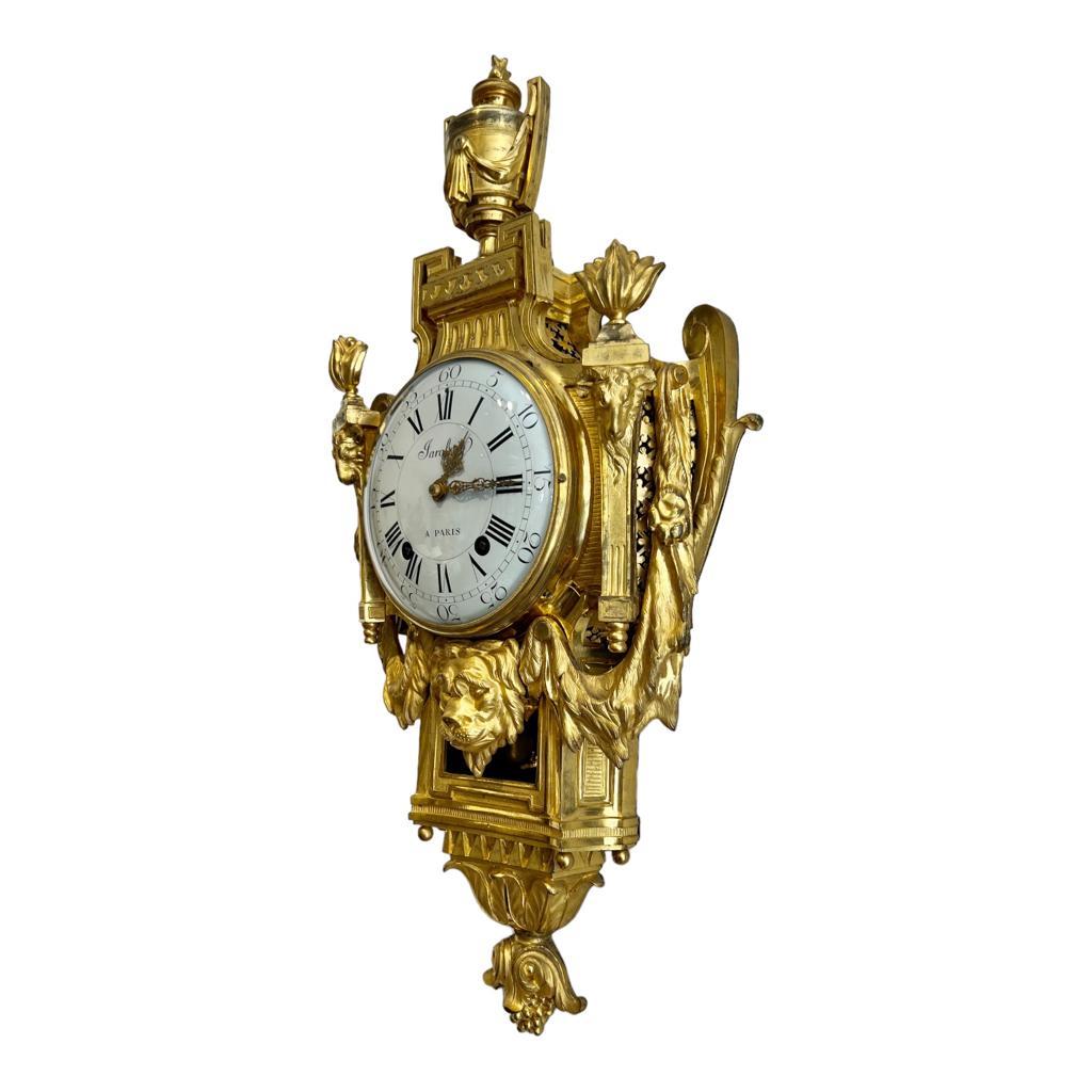 Louis XVI period cartel Signed Jarofray in Paris, 18th century For Sale ...