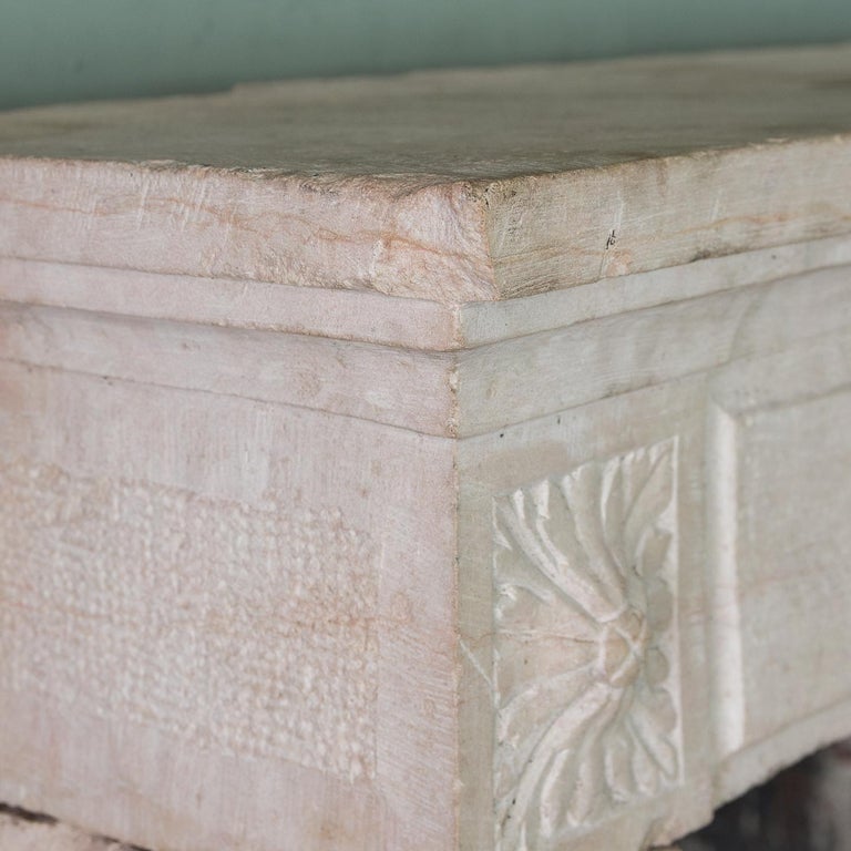 Louis XVI Style Caen Stone Firepalce at 1stDibs