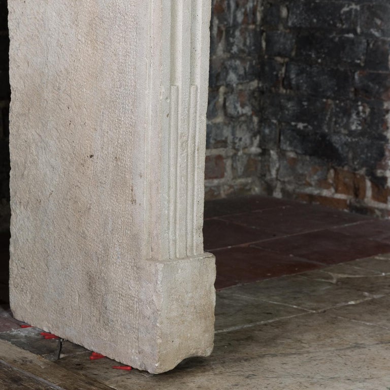 Louis XVI Style Caen Stone Firepalce at 1stDibs