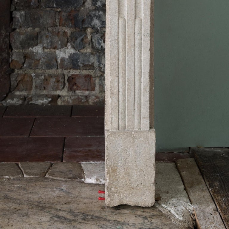 Louis XVI Style Caen Stone Firepalce at 1stDibs