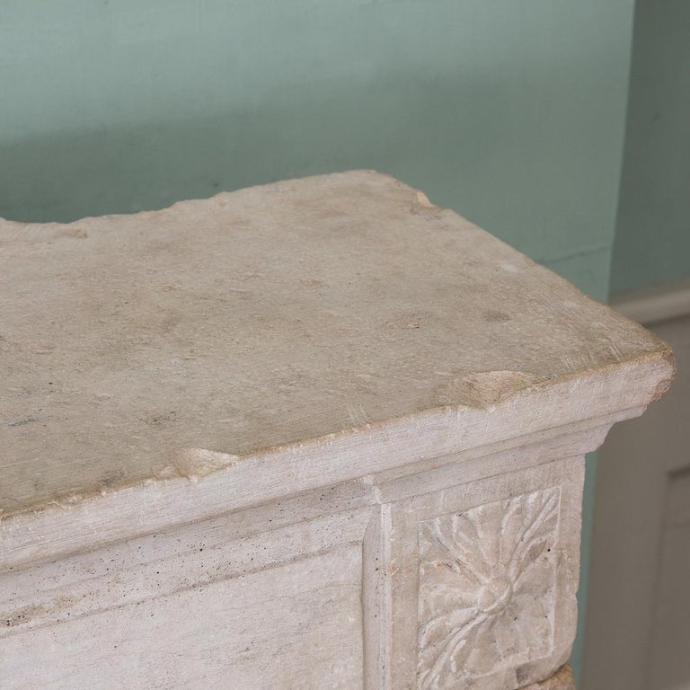 Louis XVI Style Caen Stone Firepalce at 1stDibs