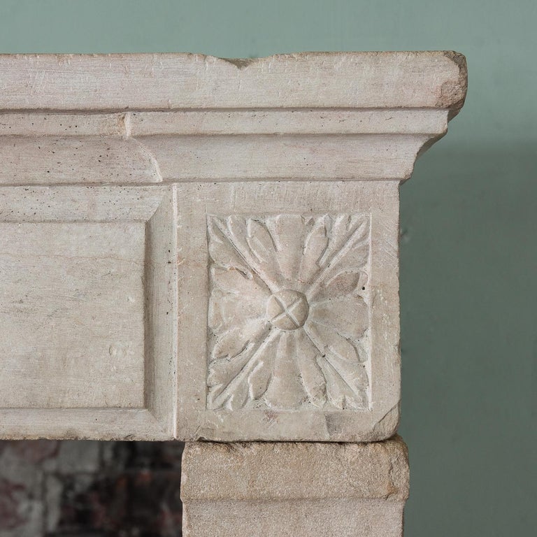Louis XVI Style Caen Stone Firepalce at 1stDibs