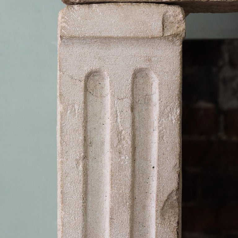Louis XVI Style Caen Stone Firepalce at 1stDibs