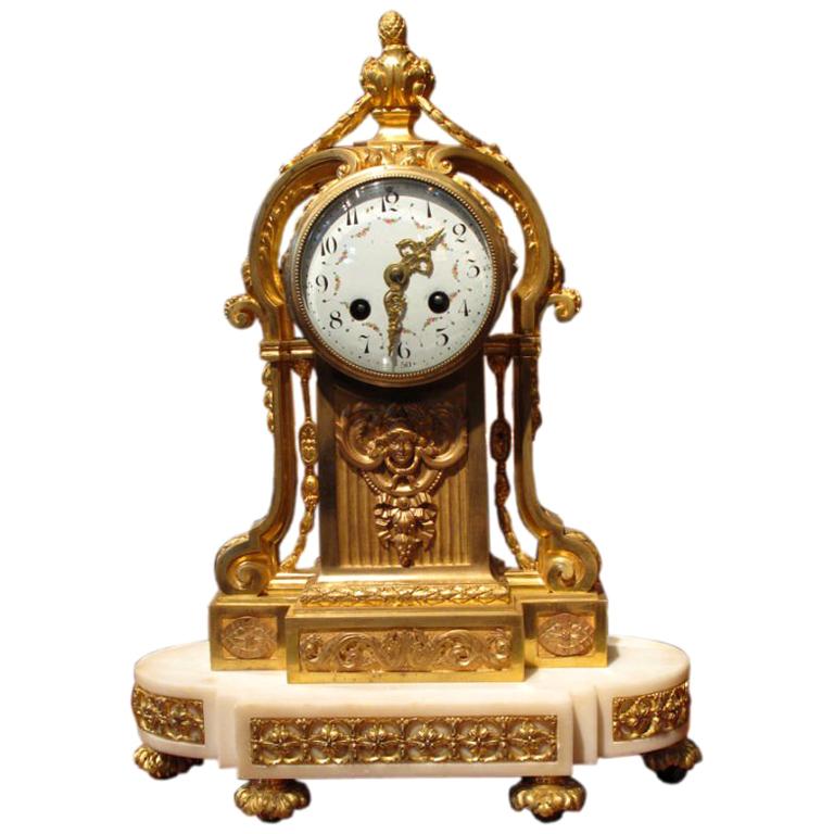 Louis XVI Style Clock For Sale at 1stDibs