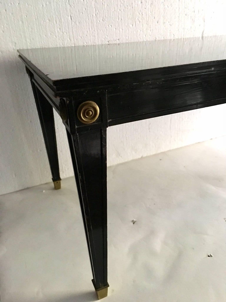 Louis XVI Style Ebonized Coffee Table For Sale at 1stDibs