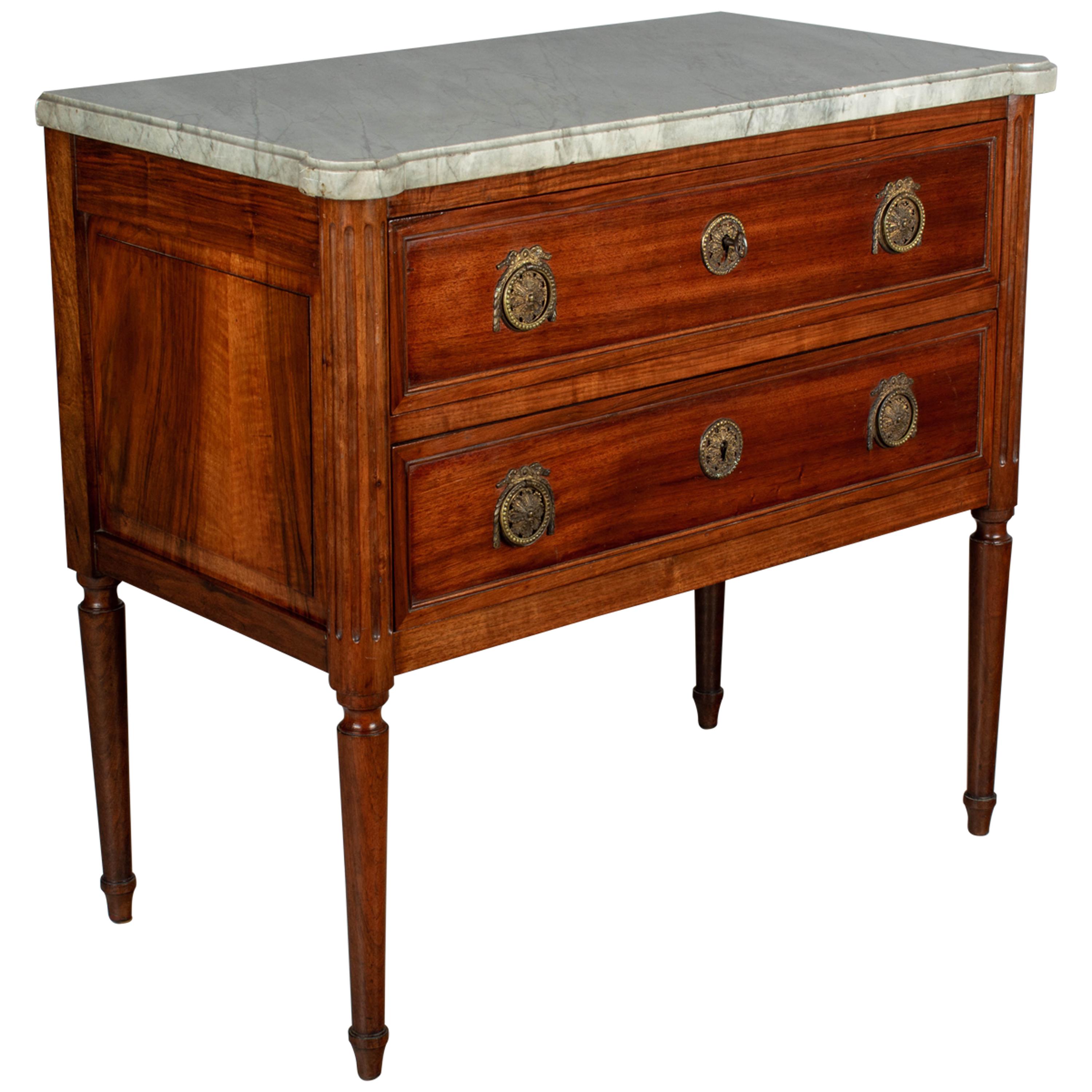 19th Century French Louis XVI Style Bleached Oak Chest of Drawers at ...