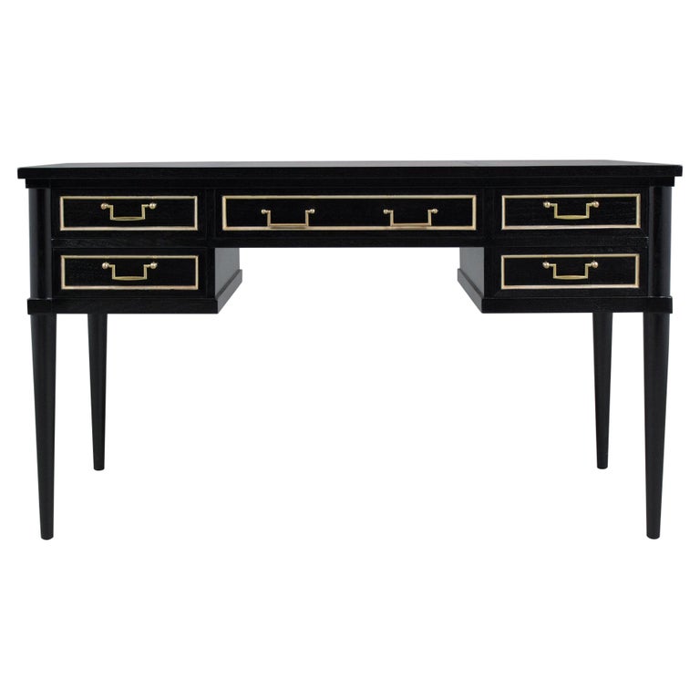 Louis XVI Style Leather Top Desk at 1stDibs