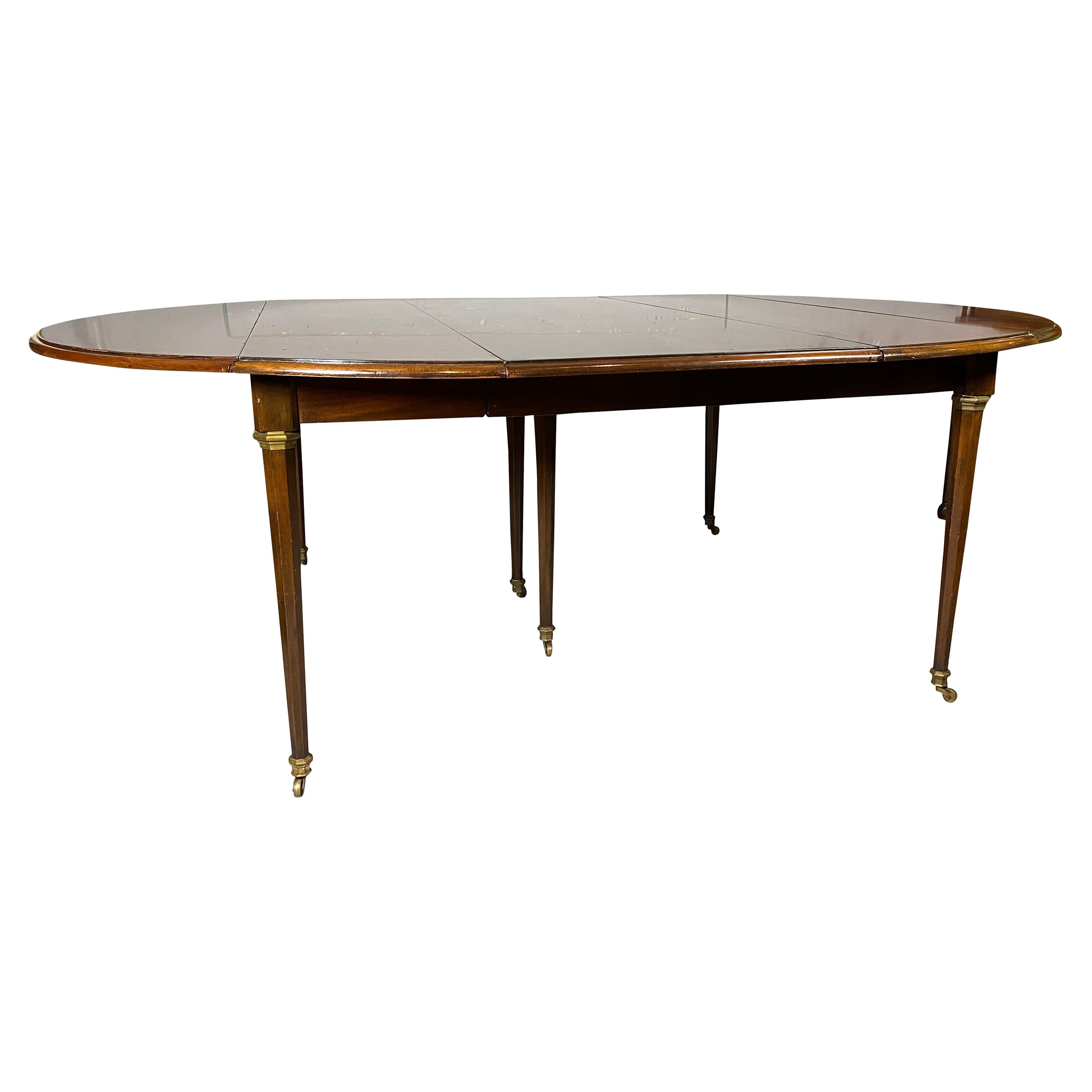 Louis XVI Style Mahogany Dining Table For Sale at 1stDibs