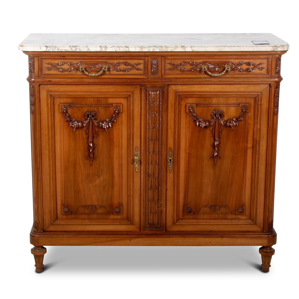 Louis XVI-Style Marble-Top Server at 1stDibs
