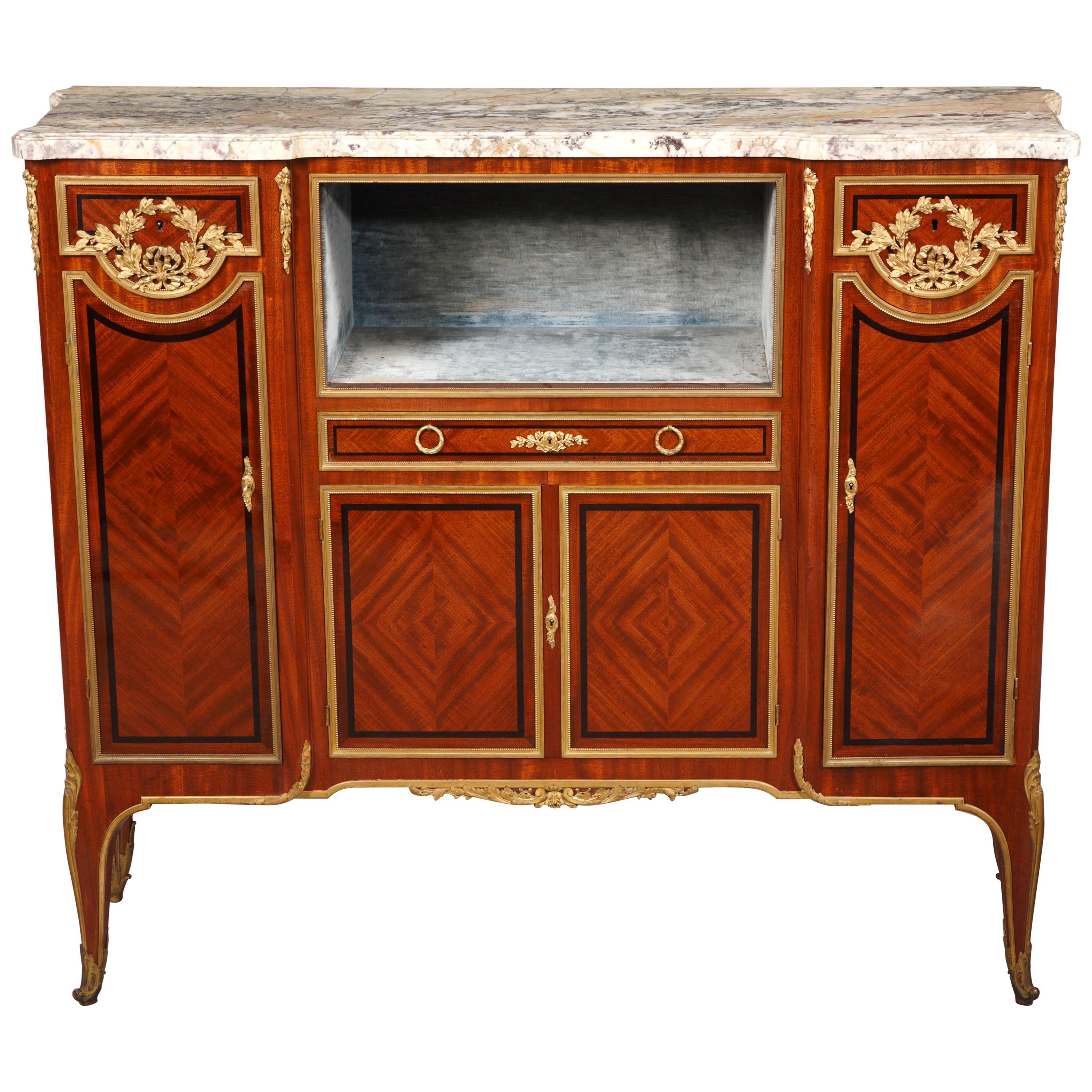 Louis XV / XVI Transitional Meuble d'Appui Cabinet For Sale at 1stDibs