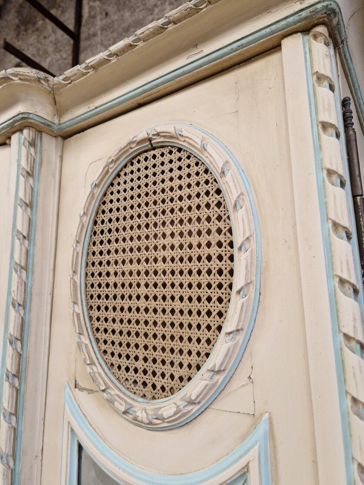 Antique French Wardrobe Louis XVI Style White Triple Door For Sale at ...